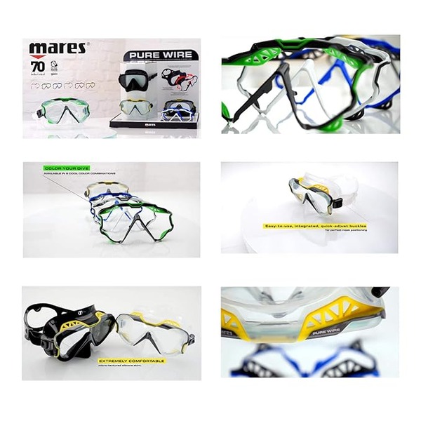 Mares Mask Pure Wire White - AMIT Retail