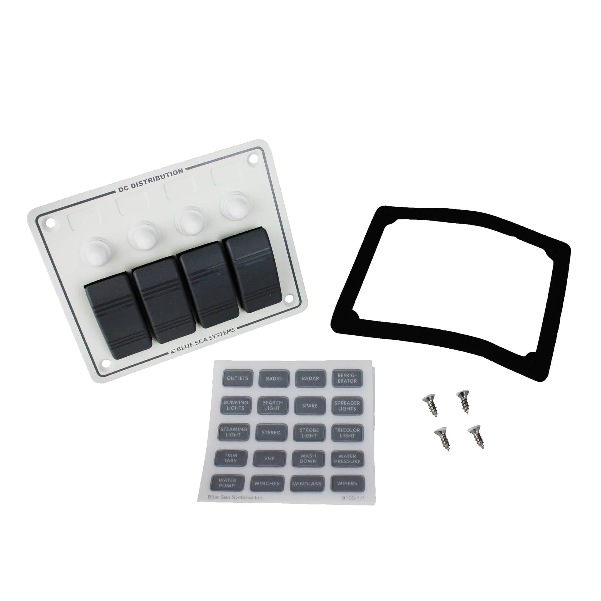 Blue Sea Panel H2O 12Vdc Clb 4Pos H - AMIT Retail