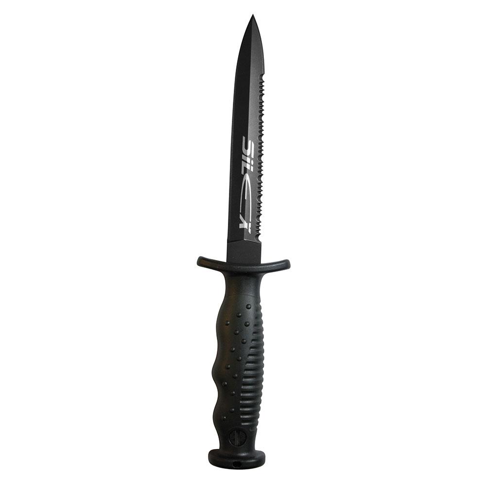 Epsealon Silex Knife Long Titanium - Black - AMIT Retail