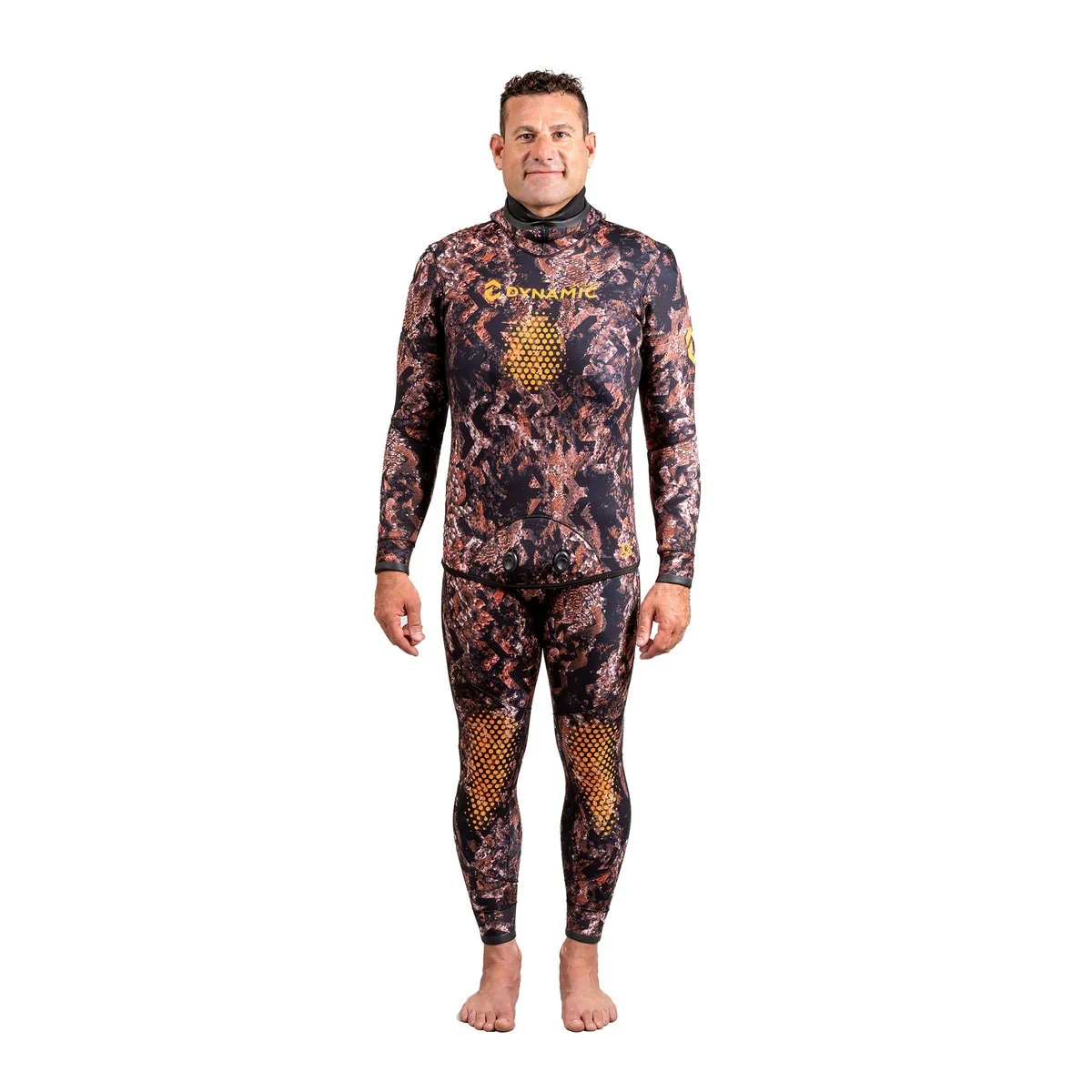 DynamicNord Sfs-3 Free Dive Suit 3Mm Hooded Jacket + Pant Camo/Brown ...