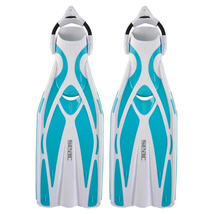 Seac Fins F1 S White/Blue With Sling Strap Size - M-L - AMIT Retail