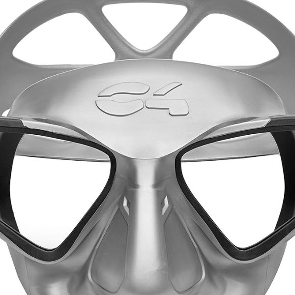 C4 CARBON FALCON SILVER MASK - PAPER BOX - AMIT Retail