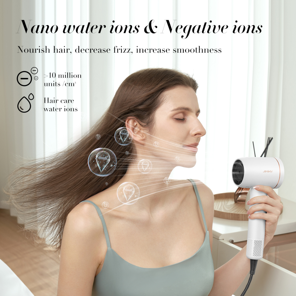 Ultra Fast Dry Hair Dryer F7 Infuse Hair with Nano Water Ions and Smart ...
